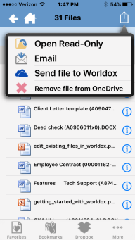 Accessing files from OneDrive